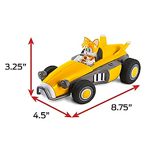 Sonic Racing RC: Tails The Fox - NKOK (603), 2.4GHz Remote Controlled Car with Turbo Boost, Officially Licensed Sega Sonic The Hedgehog, Battery Powered, Ages 6+