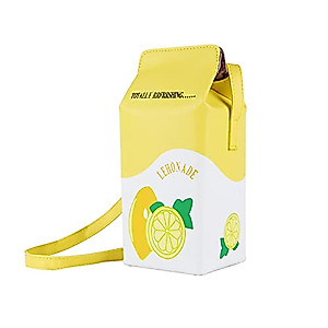 LUI SUI Girls Strawberry Milk Purse Cute Strawberry Milk Box Cross Body Bag Women Phone Wallet Shoulder Bags