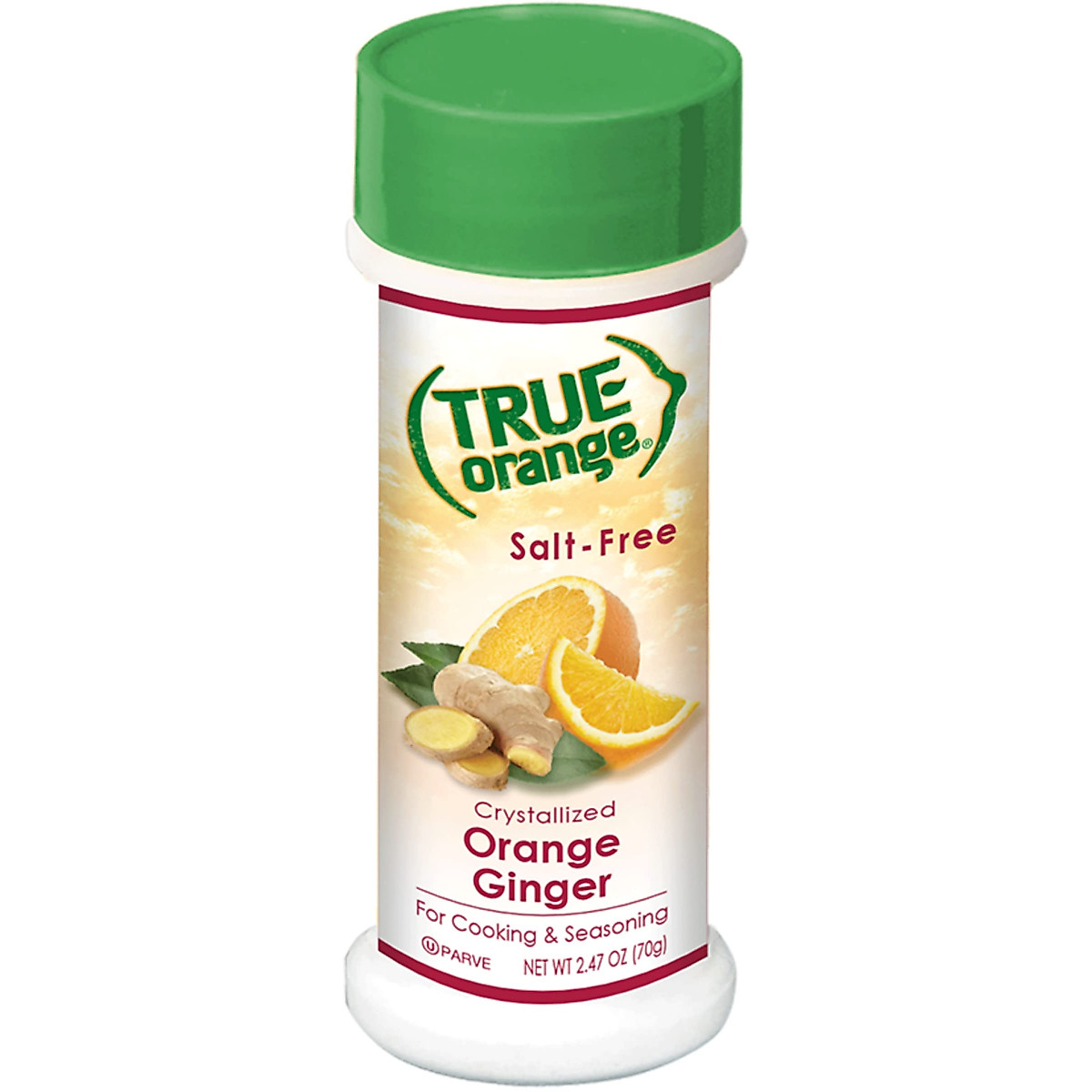 True Citrus True Orange Ginger Spice Blend, 2.47 oz Shaker with By The Cup Swivel Spoons