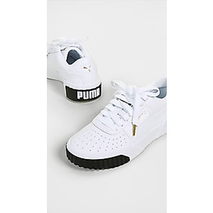 PUMA Womens Cali Sneaker, PUMA Womens white-PUMA Womens black, 6