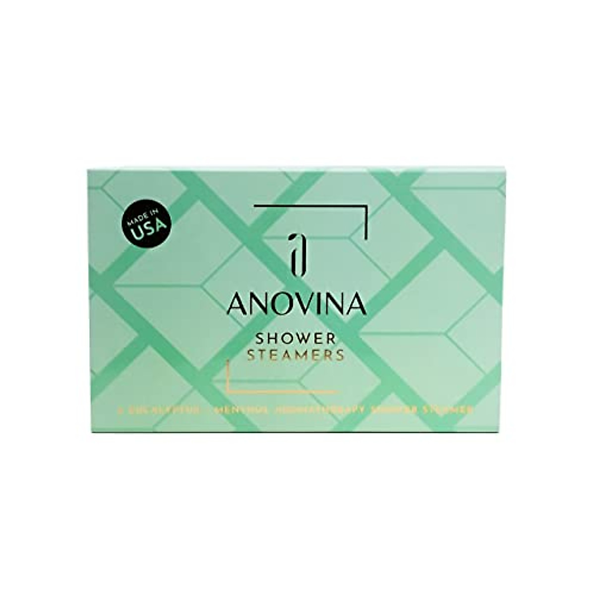 Anovina 6XL Shower Steamers Eucalyptus and Menthol - Made in USA - Aormatherapy Shower Steamers, Relaxation Bath Gifts for Women and Men, Eucalyptus for Shower, Shower Bombs Aromatherapy