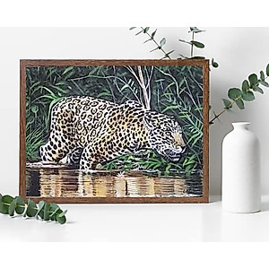 Guyanese Animal Oil Painting On Canvas Frameless Caribbean Wall Art Decor