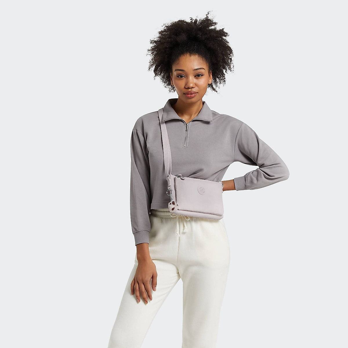 Kipling Mikaela Crossbody Bag Wishful Pink