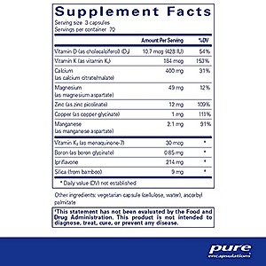 Pure Encapsulations +Cal+ with Ipriflavon | Mineral, Vitamin, and Herbal Supplement to Promote Skeletal Strength | 210 Capsules