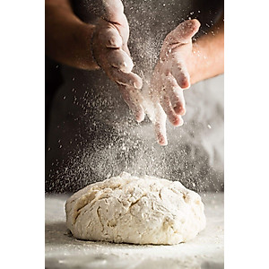 Bread Banneton 1kg (Rounde 8.6 x 3.5 inches) Willow Proofing Basket Best Bakery Themed Gifts For Women With Linen Liner Covers