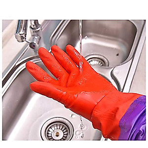 PINVNBY Fish Tank Gloves Aquarium Water Change Tools Dry Rock for Saltwater Aquariums - Elastic Forearm Seals & Prevents Leaks - Heavy-Duty Construction 19.3-Inch (1 Pair)