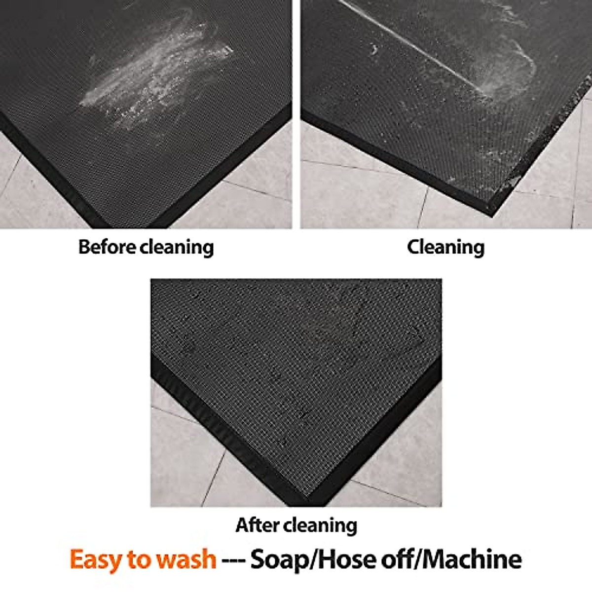 Rosy Earth Flame Retardant Mat Under The Grill, Charcoal Grills, Gas Grills, Electric Grills to Protect The Deck Terrace Floor 39"*47"