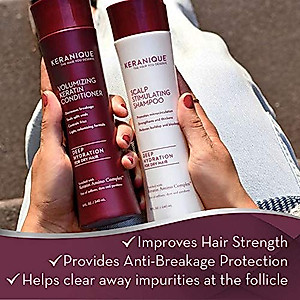 Keranique 60 Day Lift & Repair Kit | Shampoo, Conditioner, and Lift & Repair Treatment Spray | Keratin Amino Complex | Seals Split Ends | Free of Sulfates, Dyes and Parabens