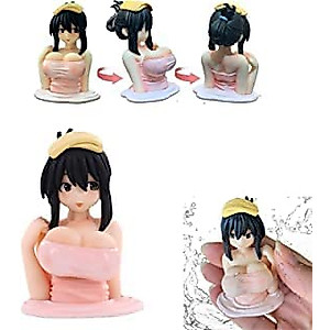 2023 Kawaii Shaking Chest Ornaments,Anime Beautiful Girl Car Ornament Q-Version Toy Gifts,Cute Shake Girl Car Dashboard Decorations,Action Model Doll for Room Desktop Car Dashboard (3pc-Mix Anime)