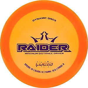 Dynamic Discs Glimmer Lucid Ice Raider Distance Driver Golf Disc [Colors Will Vary] - 165-169g