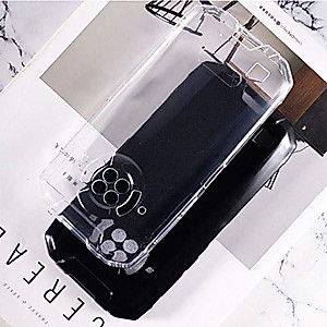 AQGG for Doogee S96 Pro [6.22"] Case, 2 Pack Soft Silicone Bumper Shell Transparent+ Black Flexible Rubber Phone Protective Cases TPU Cover for Doogee S96 Pro