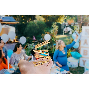 Don't Say Baby Baby Shower Game, Don't Say Baby Sign(Sign 8x10 Inch), Leafy Floral, 1 Standing Sign + 50 Clothespins(ds16)