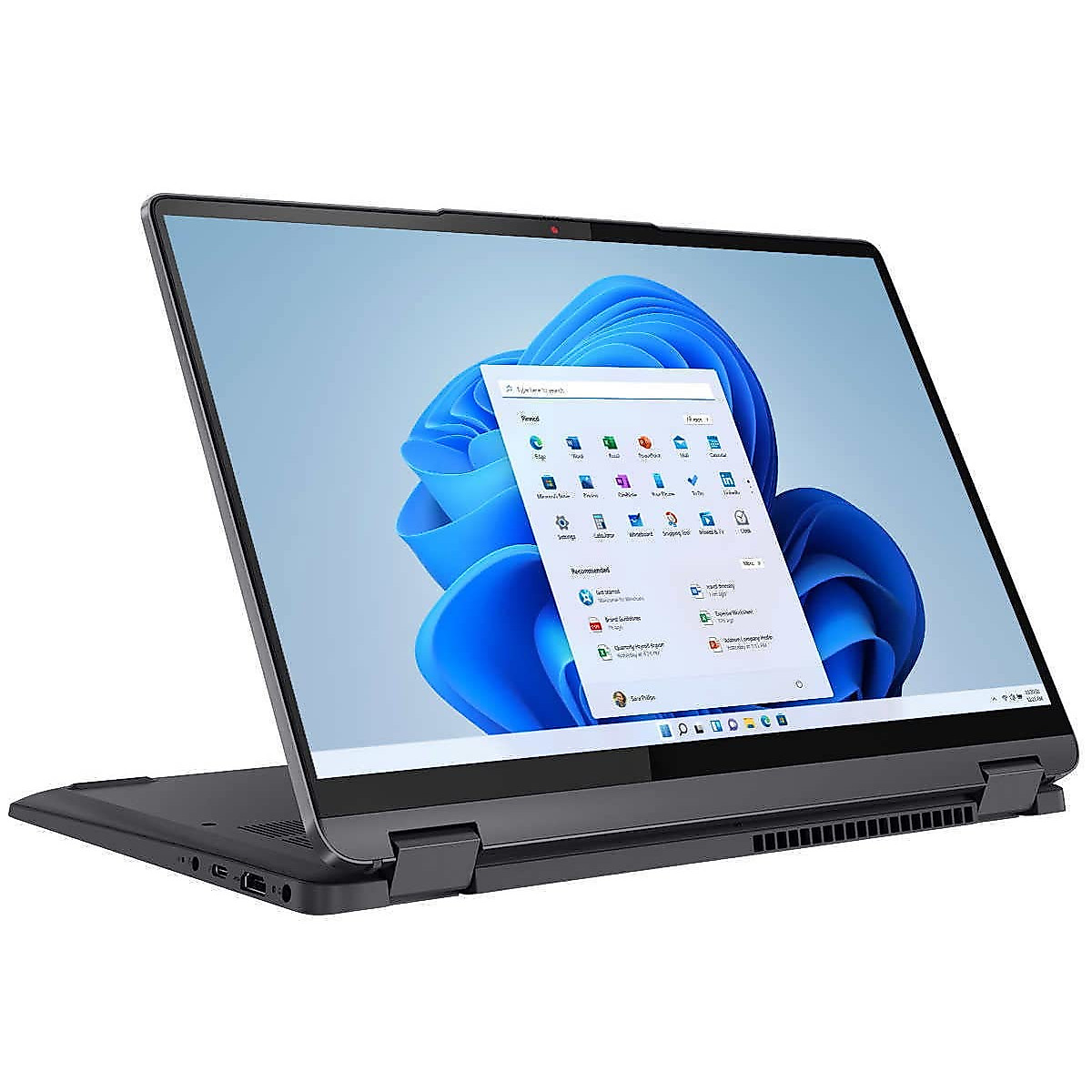 Lenovo 2023 Flex 5 2-in-1 Laptop 14'' 2.8K OLED Touch 12th Intel i7-1255U 10-Core Iris Xe Graphics 16GB RAM 1TB SSD KB FP Reader Win 11 Pro w/ RATZK 32GB USB and Pen,Storm Grey (82R7)