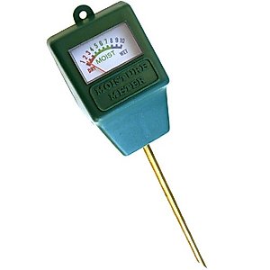 Indoor/Outdoor Moisture Sensor Meter with Full Color Instruction Card, Soil Water Monitor, Plant Care, Garden,Lawn