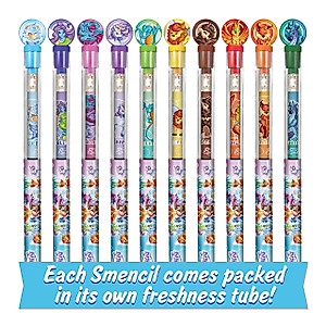 Mythical Smencils - Limited Edition - Patented Gourmet Scented Pencils (Graphite HB #2) with new Black Finish and Multi-layered Paper Construction, 10 Count - Gifts for Kids, Classroom Rewards