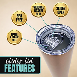 Brooke & Jess Designs Chaos Coordinator 20 oz Tumbler - Best Insulated Travel Cup for Boss Women - Great Gifts for Mom, Coworker, Bosses, Christmas, Birthday