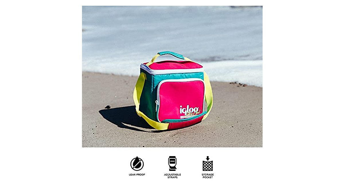 Igloo 90s Retro Lunch Box Cooler - Neon Style