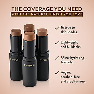 Mented Cosmetics Stick Foundation Make Up, Concealer & Contour Stick for Medium Skin, Cream Foundation for Black Women Makeup, Vegan and Cruelty Free, M10