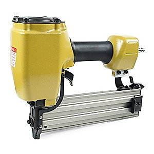 ST64 14 Gauge 3/4-Inch to 2 1/2-Inch Air Concrete T Nailer with Safety, Pneumatic T Nail Gun, Concrete T-Nailer Heavy Duty Brad Nailer for Baseboard, Cement Brick and Other Concrete Nailing