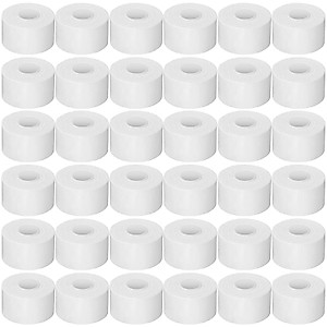 BBTO 40 Rolls Athletic Sport Tape 1.5 Inches x 15 Yards Athletic Bandage Tape Cotton Medical Sports Tape for Athletes Trainers Ankles Wrists Hands and Knees(White)