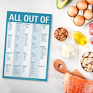 Knock Knock All Out Of Grocery List Note Pad, 6 x 9-inches (Blue)