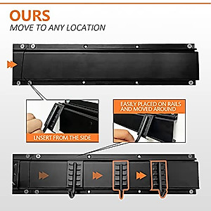 Tappio 12PCS Tool Storage Rack, Wall Mount Tool Organizer, 48inch with 11 Adjustable Hooks uper Heavy Duty Steel Garden Tool Organizer Wall Holders