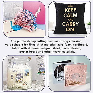 Gwybkq Cutting Mat for Cricut Explore Air 2/Maker 6 Pack Strong 12x12 Purple Adhesive Sticky Non-Slip Cut Mats for Silhouette Cameo 4/3/2/1 Replacement Accessories for Crafts