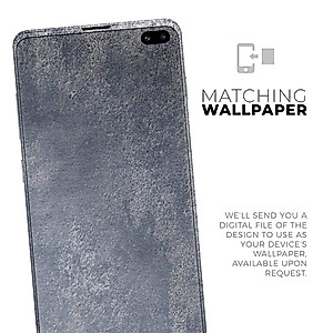 DesignSkinz Distressed Silver Texture v4 Protective Vinyl Decal Wrap Skin Cover Compatible with The Samsung Galaxy S20 (Screen Trim & Back Glass Skin)