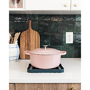 The Silicone Kitchen Silicone Roasting Rack Pan, Dishwasher Safe, BPA Free, Non-Toxic, 7 in by 10.75 in, Navy, 2 Pack