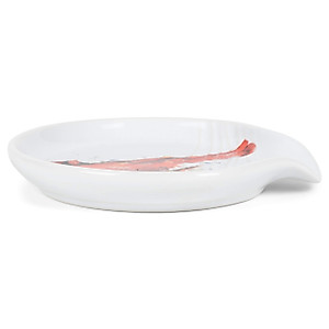 DEMDACO Dean Crouser Cardinal Bird Watercolor Red 5 x 5 Glossy Ceramic Stoneware Spoon Rest