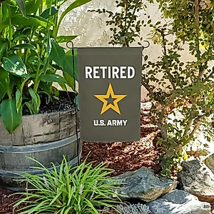 U.S. Army Retired Logo Garden Yard Flag