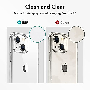 ESR Clear Case Compatible with iPhone 14 Plus Case, Shockproof Thin Silicone Cover, Yellowing-Resistant Slim Transparent TPU Phone Case, Project Zero Series, Clear