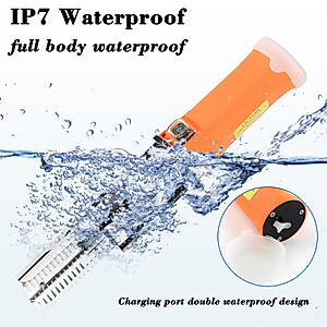 Cordless Electric Fish Scaler Tools,Built-in 12v Rechargeable Battery,2 Cutter Heads,Two-way Rotated,IPX7 Waterproof,Electric Fish Scaler Remover,Fish Scale Remover,Professional Fish Descaler Tool