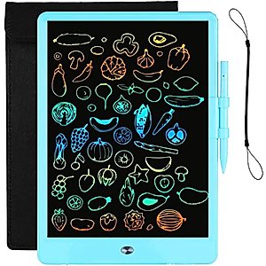 LCD Writing Tablet Drawing Tablets for Kids 10Inch with Protect Bag,LEYAOYAO Colorful Screen Drawing Board Doodle Scribbler Pad Learning Educational Toy - Gift for 3-6 Years Old Boy Girl (Blue)