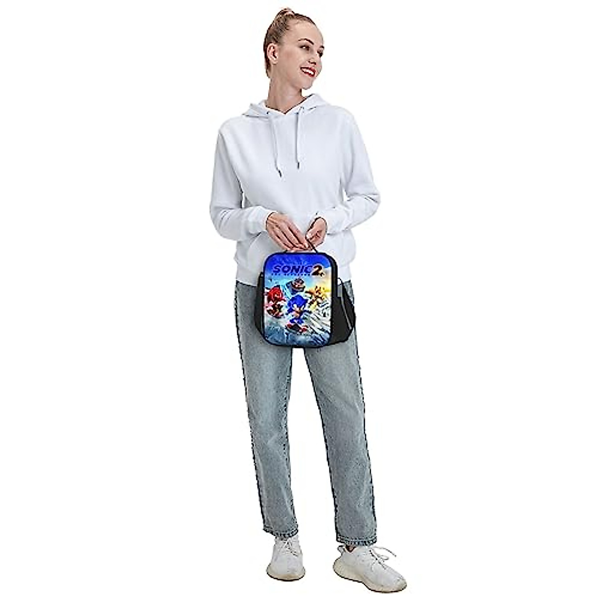 Qxpztk Cartoon Backpack Set 3D Printing Backpack Three-Piece Sports Leisure Backpack Travel Backpack With Lunch Bag