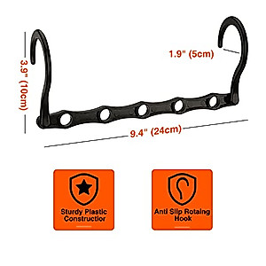 Ulimart Space Saving Hangers for Clothes -10 Pcs- Closet Hangers Space Saver,Plastic Hanger Organizer Small Closet Organizers and Storage,College Dorm Room Essentials