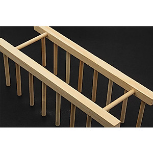 YJIUYUANQ Foldable Wooden Thread Holder 16 Spools Sewing Embroidery Thread Rack Organizer Wall Hanging Cones Stand Shelf Tool(Large)，1PC