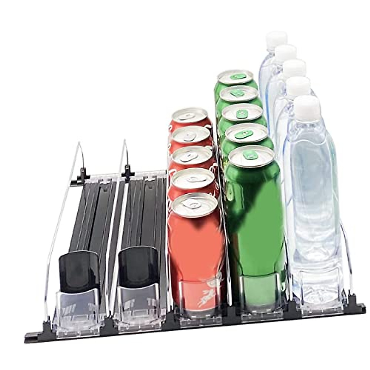 Cabilock Vending+Machines Beverage Organizer Glide Freezer Organizer Drink Manager Freezer Plastic 3pcs Vending Machine Plastic Organizers Plastic Organizer Drink Sliding Organizer