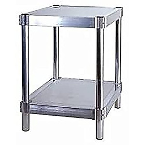 Prairie View A183024-2, Shelving Unit, 2 shelf, 18"W x 30H x 24"L, Aluminum