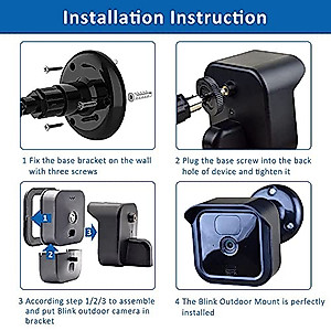 All New Blink Outdoor Camera Mount Bracket,5 Pack Full Weather Proof Housing/Mount with Blink Sync Module Outlet Mount for Blink Outdoor Cameras Security System(Blink Camera not Included)