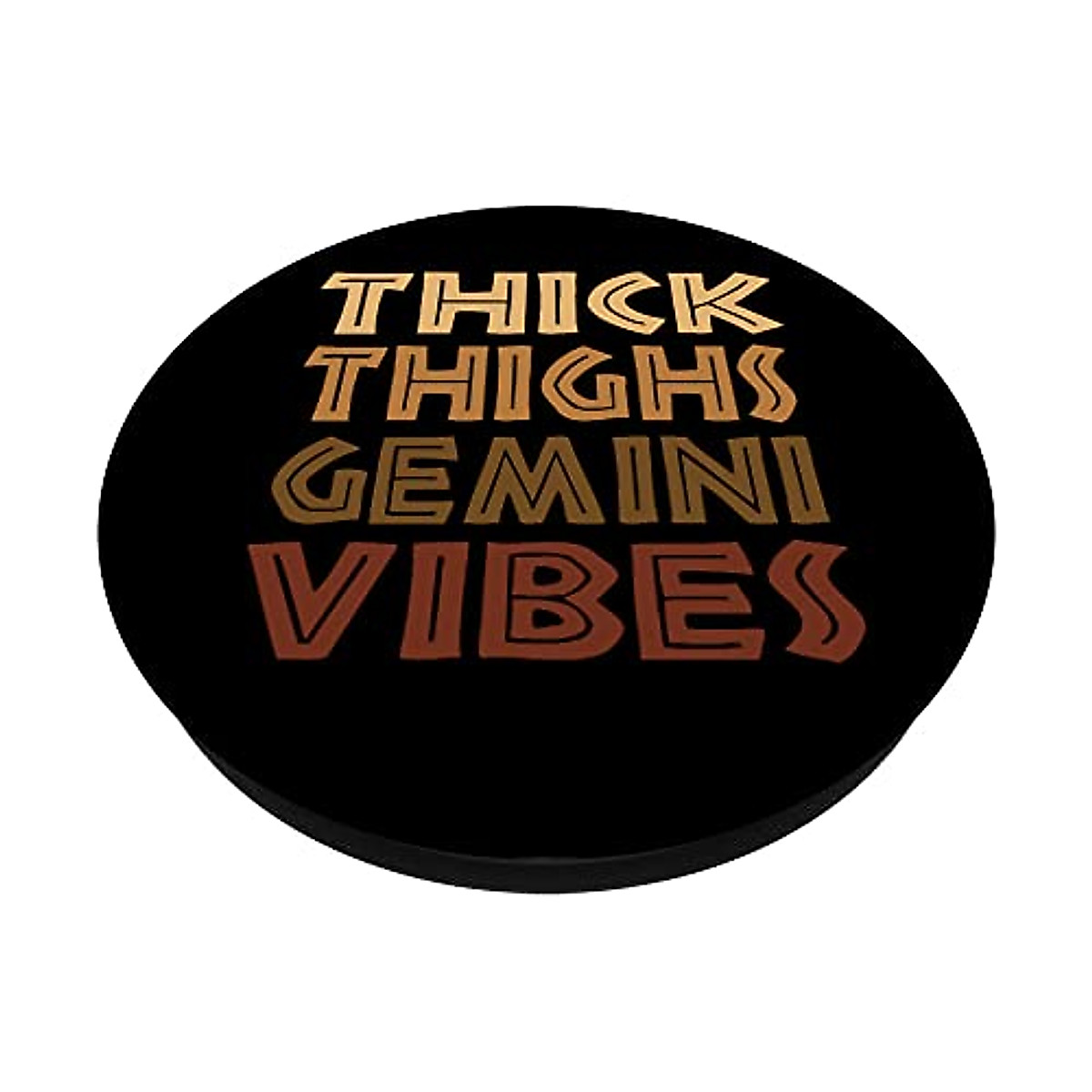 Thick Thighs Gemini Vibes Melanin Black Women Afro Pride PopSockets Swappable PopGrip