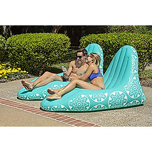 Poolmaster 85551 Imperial Lounge Deluxe Swimming Pool Float & Patio Furniture Multicolor