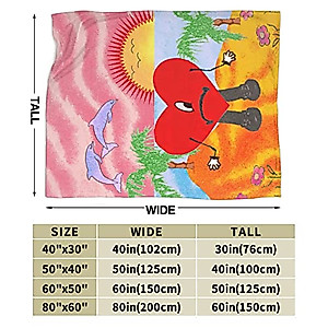 Unique Soft Bed Throws Popular Blanket Novelty Throw Blanket Throw Super Cozy Blanket Gifts for Latino Fans Matter Pride 50X60 in 01