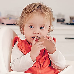 TOPGOMES Toddler Straw Cup, Food Grade Silicone Training Cup for Baby, Come with Straw Brush, BPA Free, 7 oz (Dusty Lilac)