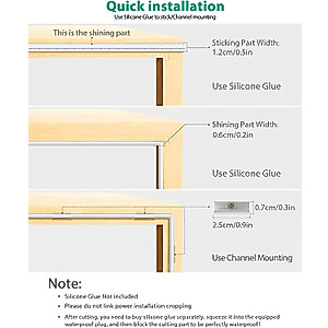 LannlKer LED Neon Rope Lights, 16.4ft/5m Cool White Neon Light Strip,12V Flexible Waterproof LED Strip, Silicone Neon Lights for Kitchen Bedroom Indoor Outdoor Decoration（Power Adapter not Included）