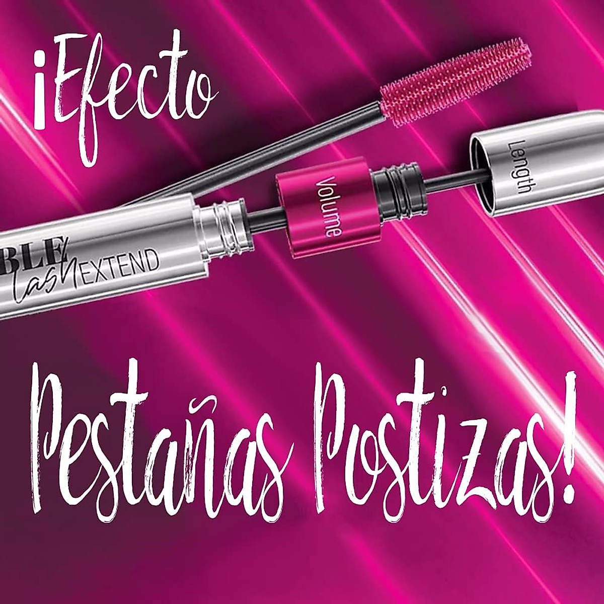 FARMASI Double Lash Extend Mascara, Eyelash Lengthening Applicator, Natural Lengthening and Thickening Effect No Clumping, Buildable, Defining, Curling, 0.41 fl. Oz / 12 ml (Black)