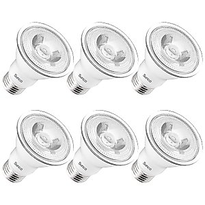 Sunco 6 Pack PAR20 LED Bulbs 50W Equivalent 7W Dimmable, CRI90 2700K Soft White 470 Lumens E26 Medium Base IP65 Waterproof Indoor Home Residential Super Bright Wide Area Flood Light - UL