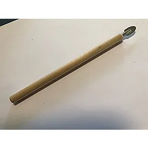 Lottery Card Scratching Tool. Wood Handle (Clear Finish) and a Metal tip.