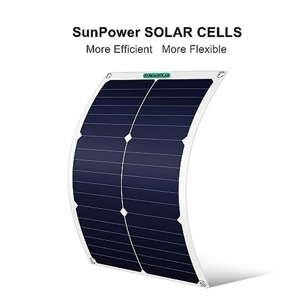 HIMINO Waterproof Solar Panel with USB Output Ports, Portable Solar Charger for Car, RV, Boat, Cell Phone & More (20w)