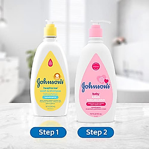 Johnson's Moisturizing Mild Pink Baby Lotion with Coconut Oil for Delicate Baby Skin, Paraben-, Phthalate-& Dye-Free, Hypoallergenic & Dermatologist-Tested, Baby Skin Care, 18.7 Fl. Oz